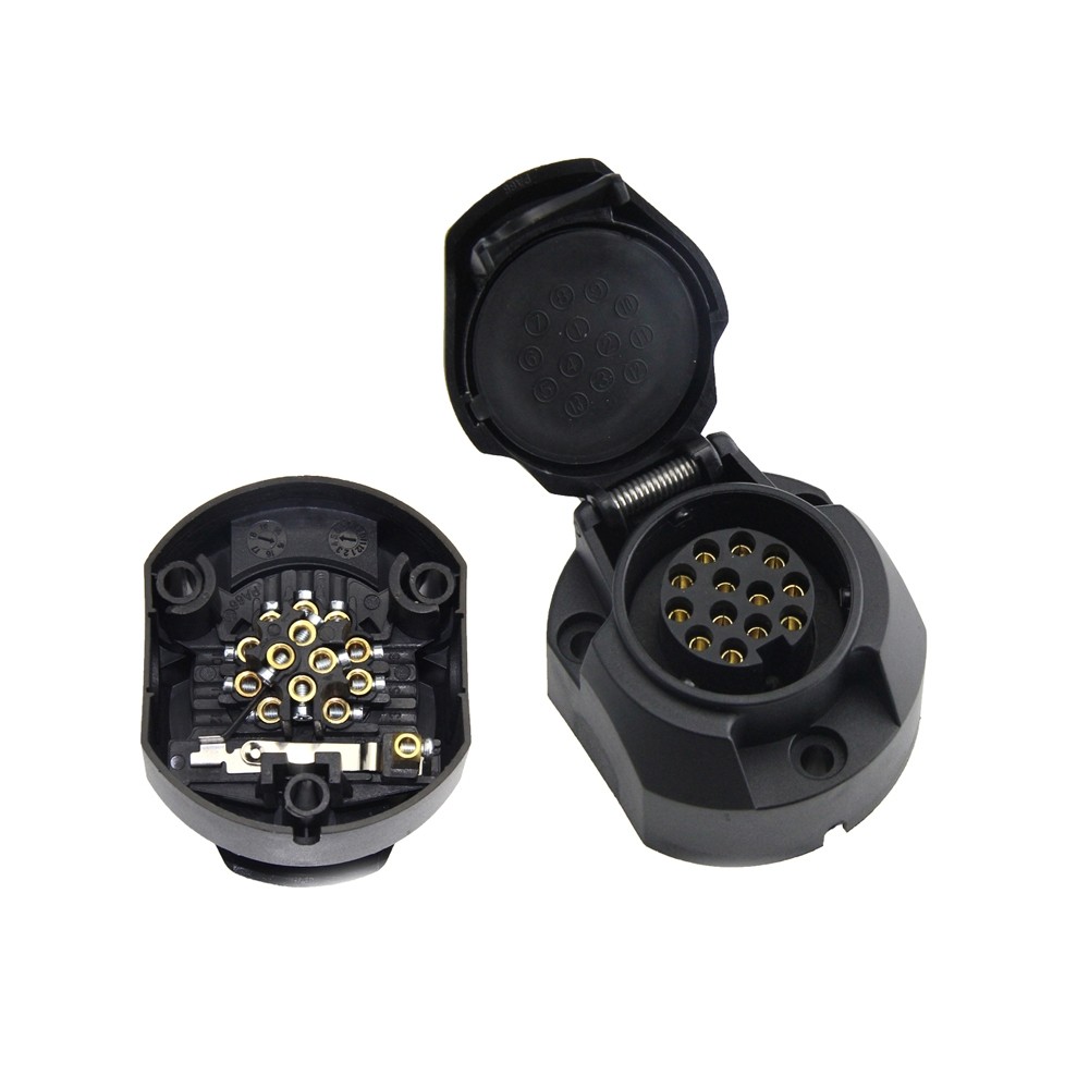 13P 12V Female Trailer Socket Trailer Connector Plastic Outlet ISO11446 ...